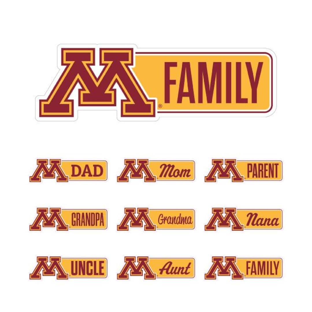 Minnesota Gophers Proud Family Die Cut Decal Officially Licensed ...
