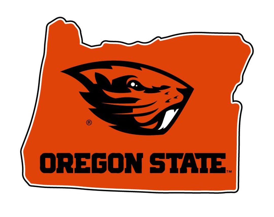 Oregon State Beavers 4 Inch State Shape - Sticker / Magnet Choice - Etsy