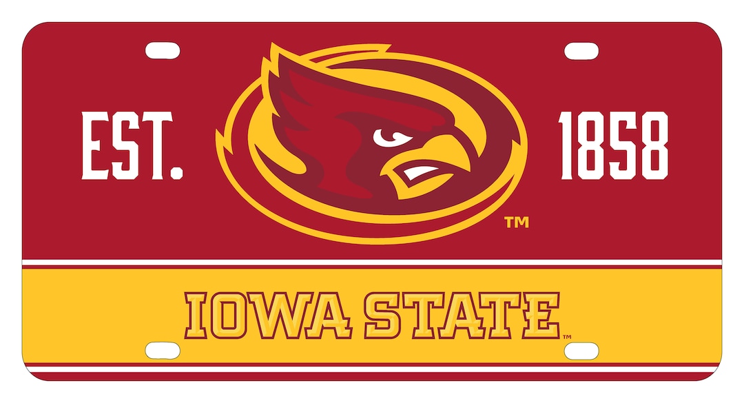 Iowa State Cyclones License Plate - Multiple Sizes Available - Etsy