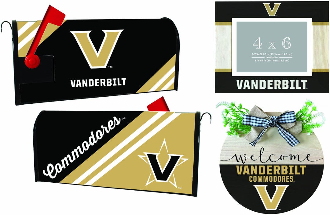 Vanderbilt University Offic. Lic. Decor Pack - Mailbox Cover, Wreath ...