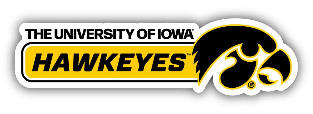 Iowa Hawkeyes 4 Inch Wide Colorful Vinyl Decal Sticker - Etsy