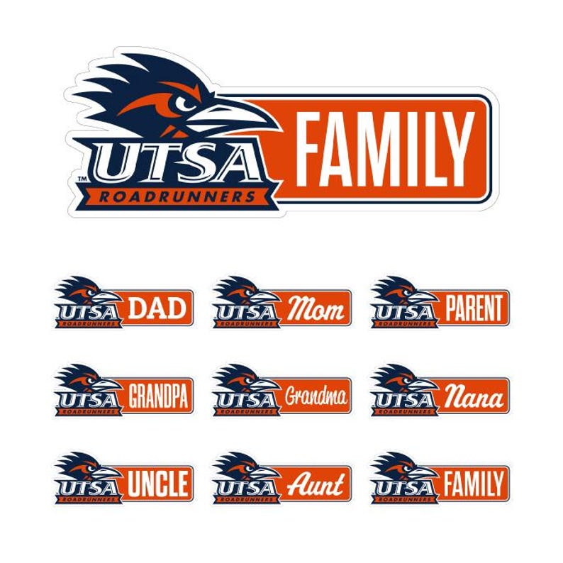 UTSA Road Runners Proud Family Die Cut Decal Officially Licensed ...