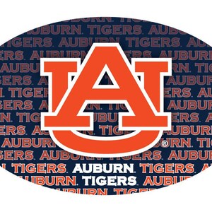 Auburn University Pattern Oval Magnet - Etsy