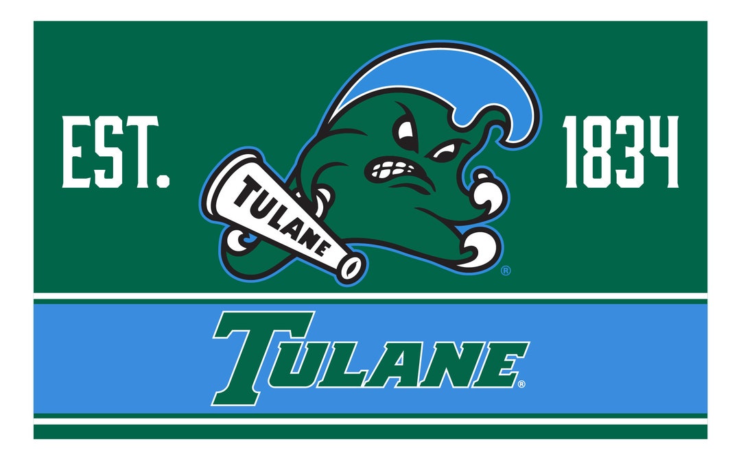 Tulane University Green Wave Wood Sign With Frame Officially Licensed ...
