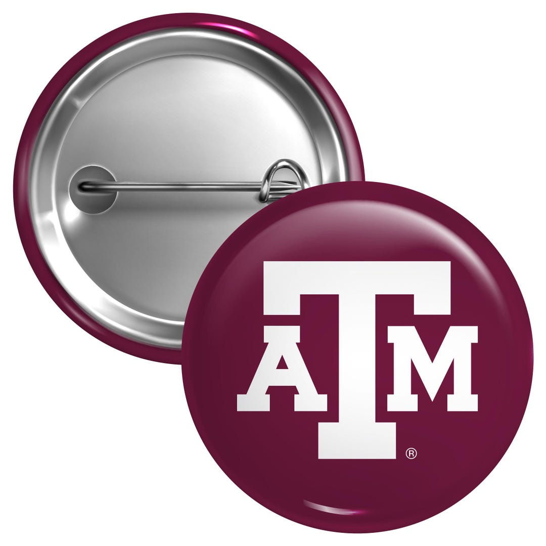 Texas A&M Aggies Button Pin Officially Licensed - 3 Size Options - Etsy