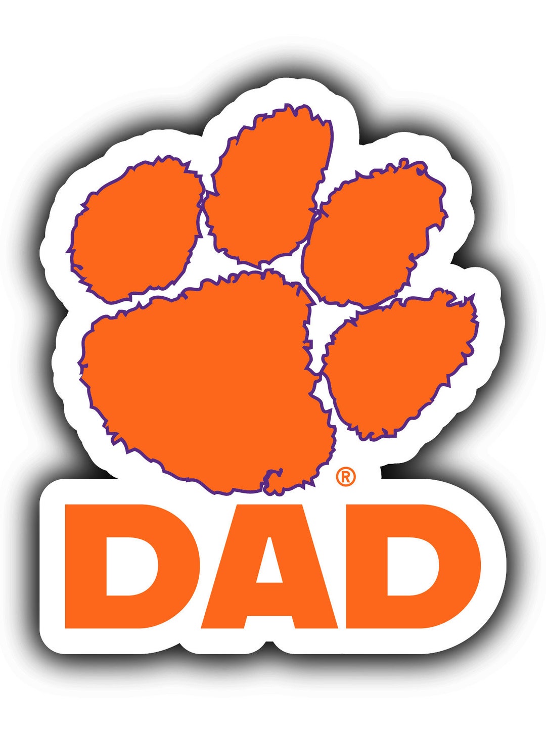 Clemson Tigers 4-inch Proud Dad Die Cut Decal - Etsy