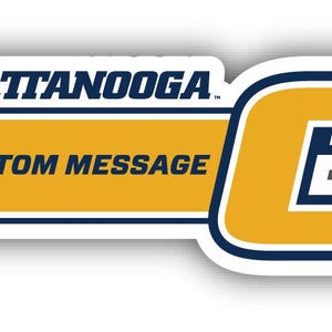 University of Tennessee at Chattanooga 4-inch Wide Customizable Vinyl ...