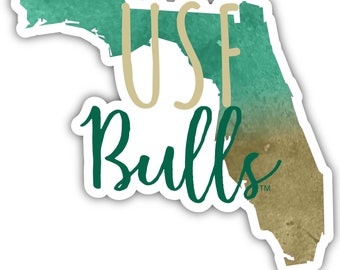 USF South Florida Bulls 3 Premium Vinyl Decal Licensed - Etsy