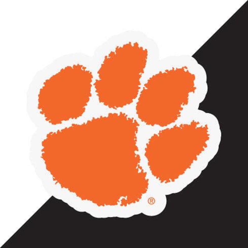 Clemson Paw Decal - Etsy
