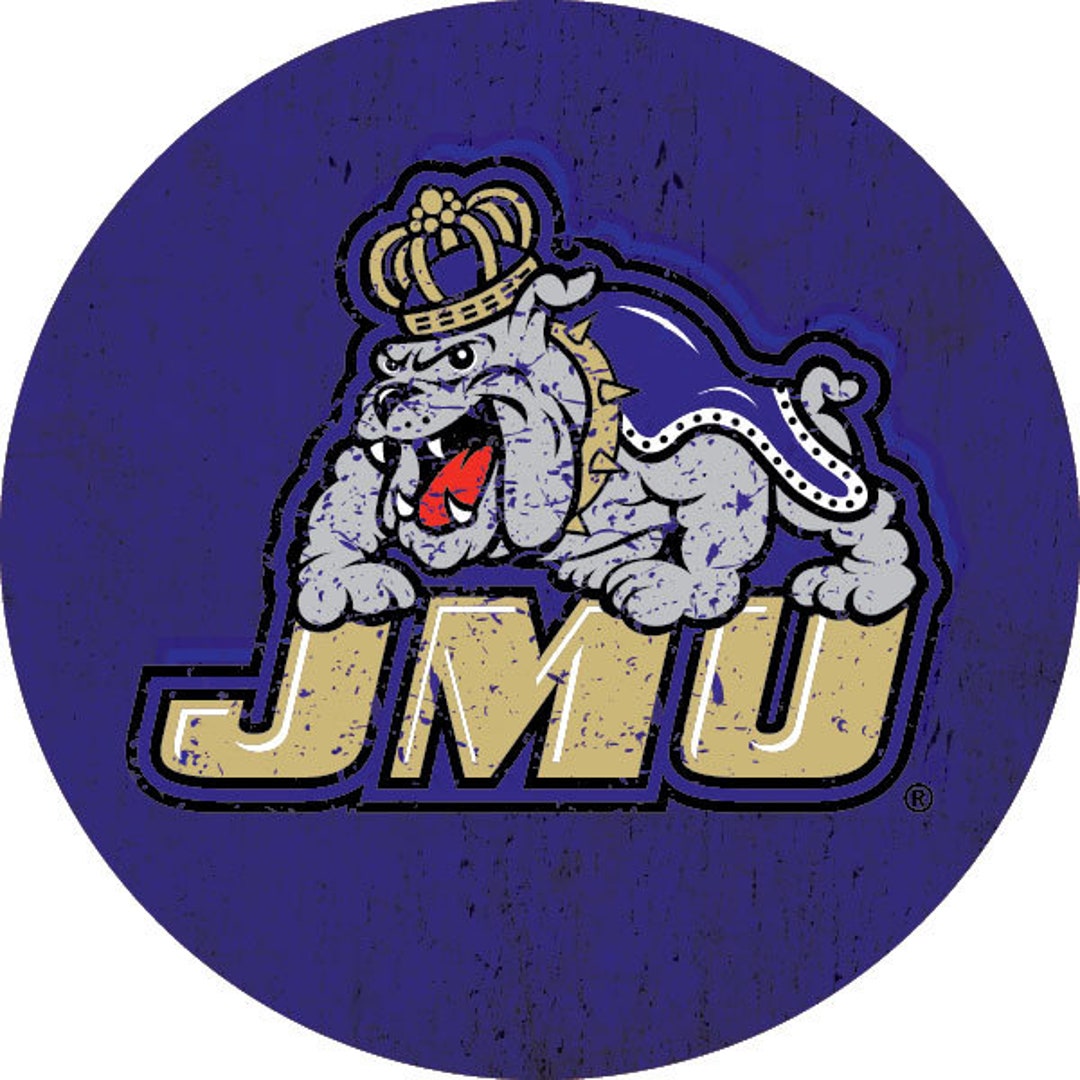 James Madison University Dukes NCAA Collegiate 4 Inch Round Decal ...