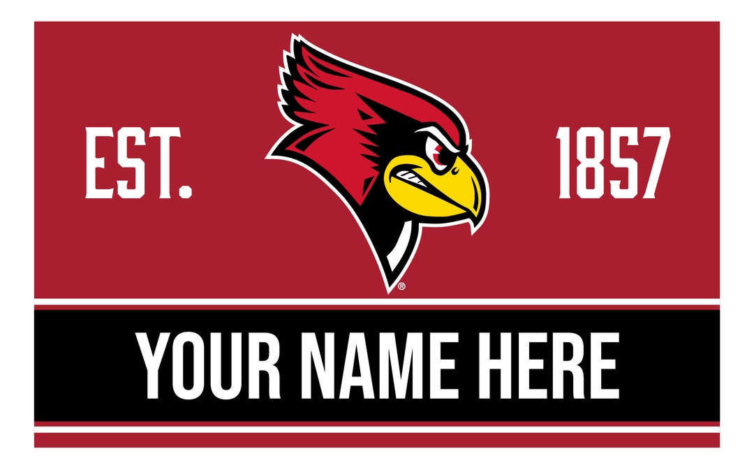 Illinois State Redbirds Wood Sign With Frame - Customizable - Etsy