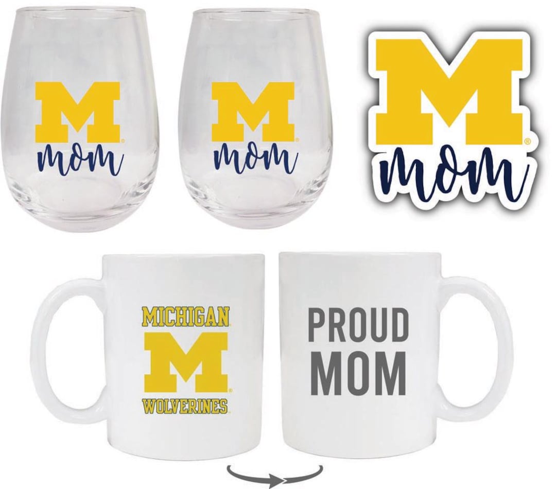 Michigan Wolverines Collegiate Mom Gift Set - Decal, Coffee Mug ...