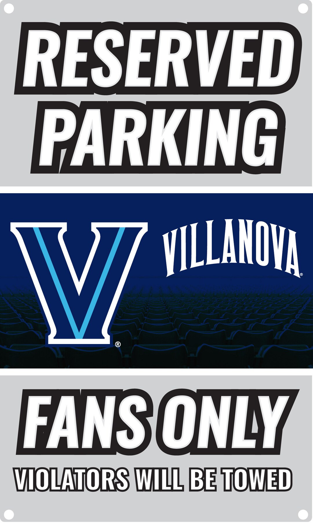 Villanova Wildcats Officially Licensed Parking Metal Sign - Etsy