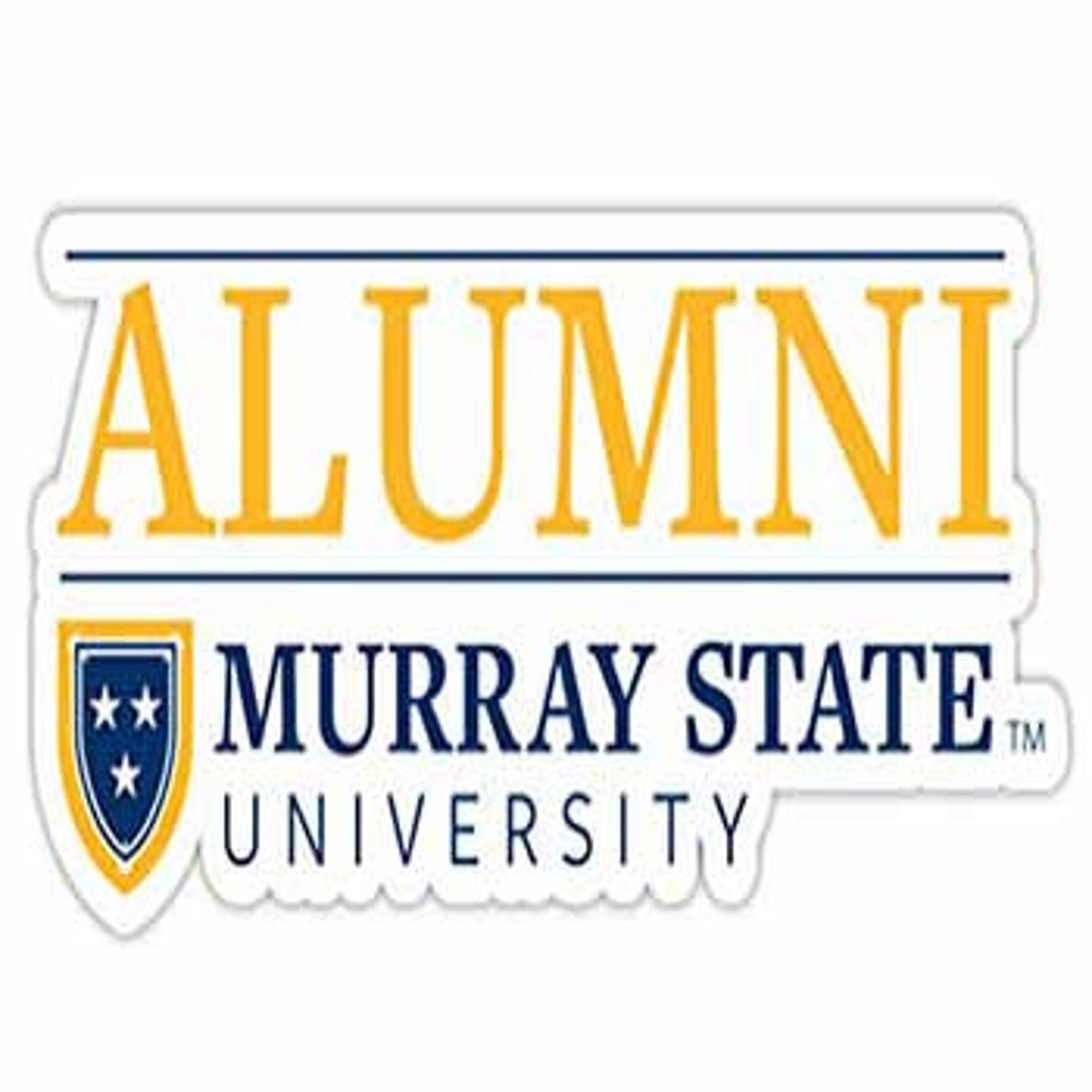 Murray State University 4 Inch State Shape Vinyl Decal Sticker | Etsy