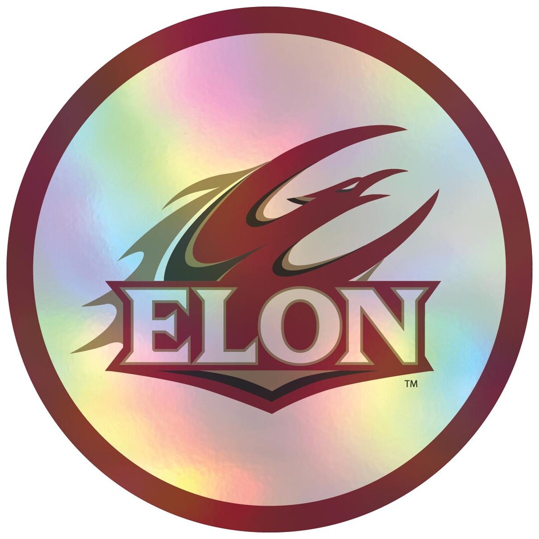 Elon University Holographic Vinyl Decal Sticker Officially Licensed - Etsy
