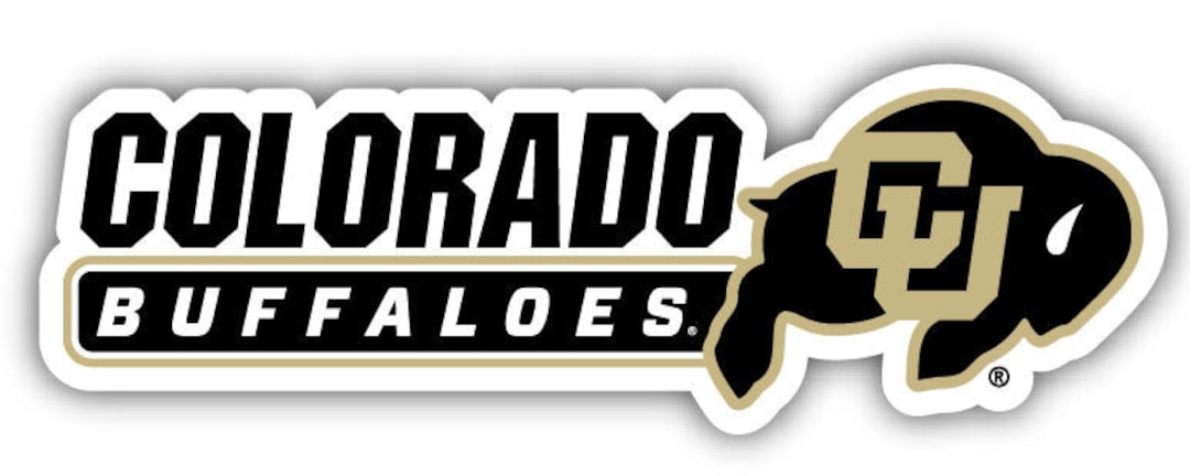 Colorado Buffaloes 4 Inch Wide Colorful Vinyl Decal Sticker Officially ...