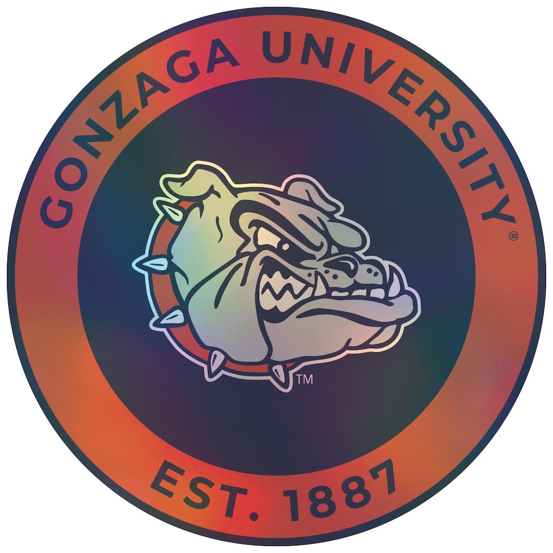 Gonzaga Bulldogs Holographic Vinyl Decal Sticker Officially Licensed - Etsy