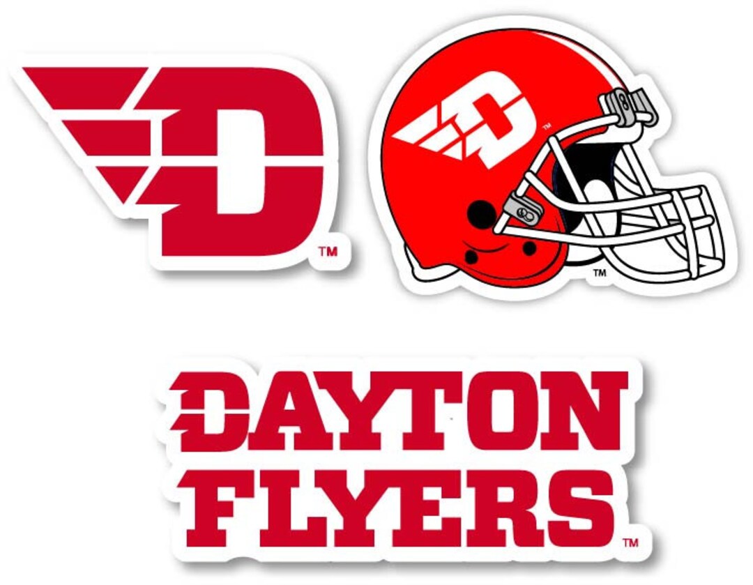 Dayton Flyers Set of 3 Stickers - 4 Inches Each - Etsy