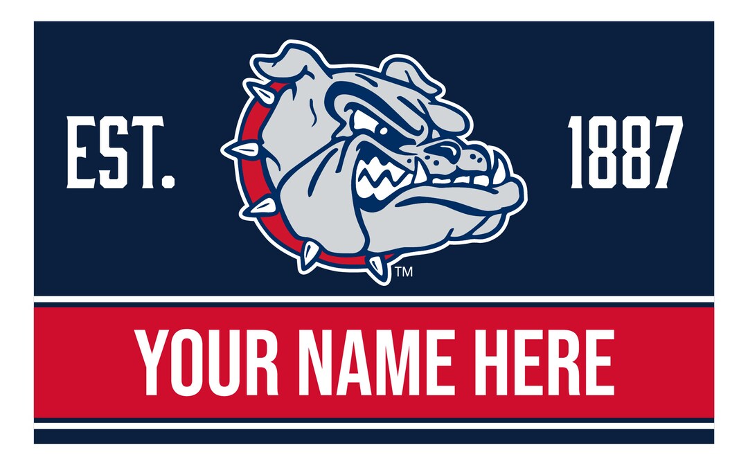 Gonzaga Bulldogs Wood Sign With Frame - Customizable - Etsy