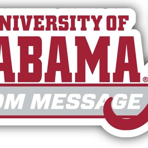 Alabama Crimson Tide 4-inch Wide Customizable Vinyl Decal Sticker - Etsy