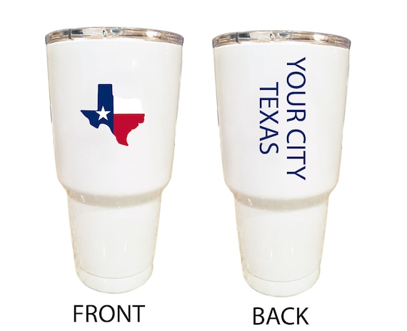 Personalized Custom Texas State Flag City Souvenir 24 oz | Etsy