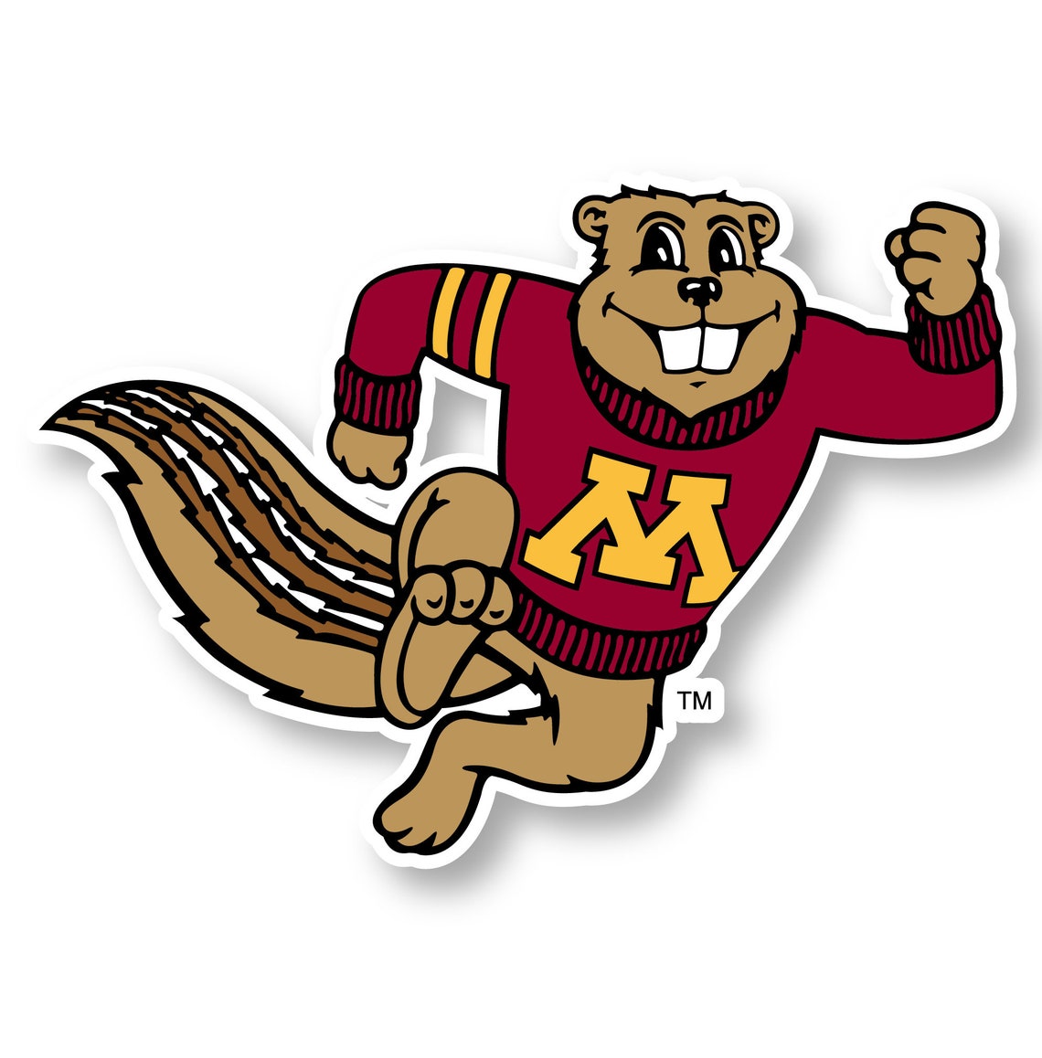 Minnesota Gophers Vinyl Mascot Decal Sticker - Etsy