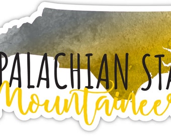 Appalachian State Mountaineers 4 Premium Vinyl Decal - Etsy