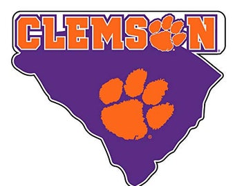 Clemson Tigers 12 Premium Vinyl Decal Licensed NCAA - Etsy