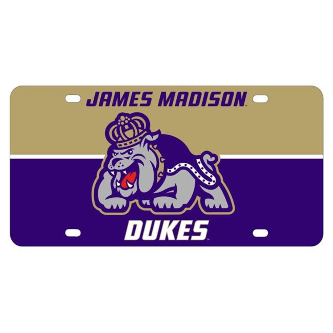 James Madison Dukes Metal License Plate Car Tag - Etsy
