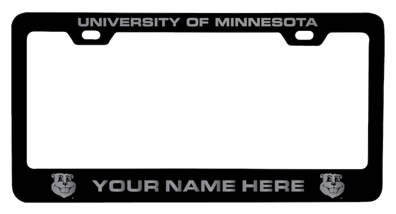 Collegiate Custom Minnesota Gophers Metal License Plate Frame - Etsy