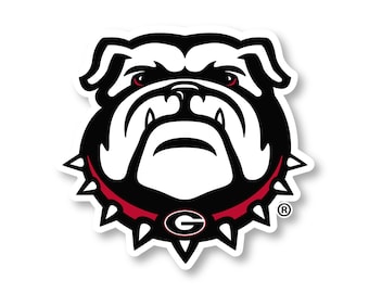 UGA Georgia Bulldogs Decal Sticker Photo Uga X Mascot 6-pack - Etsy