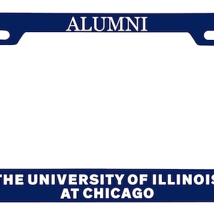 University of Illinois at Chicago College Alumni Metal License Plate ...