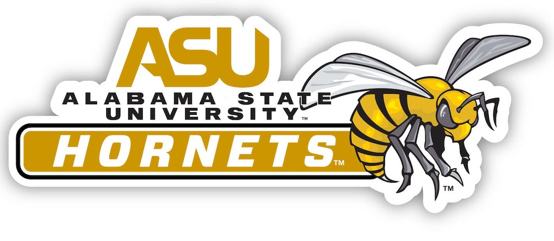Alabama State University 4 Inch Wide Colorful Vinyl Decal Sticker - Etsy