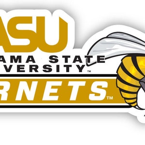 Alabama State University 4 Inch Wide Colorful Vinyl Decal Sticker - Etsy