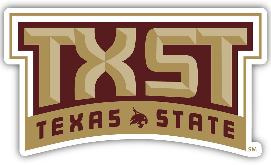 Texas State Bobcats Officially Licensed Vinyl Sticker - Multiple Sizes ...