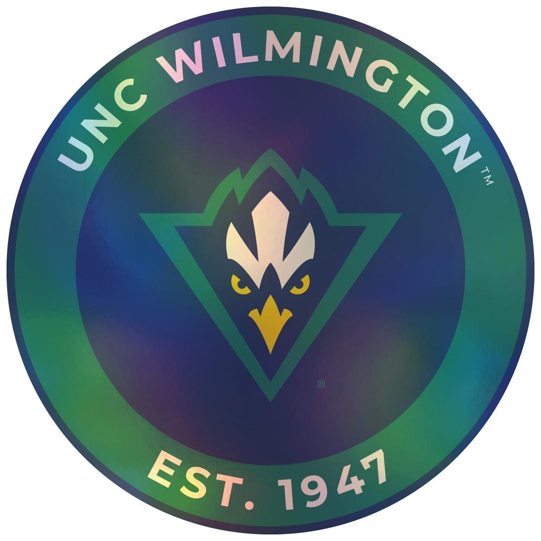 North Carolina Wilmington Seahawks Holographic Vinyl Decal Sticker ...