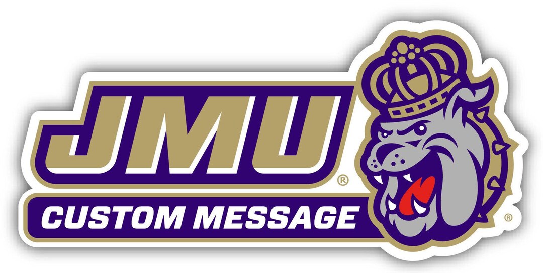 James Madison Dukes 4-inch Wide Customizable Vinyl Decal Sticker - Etsy