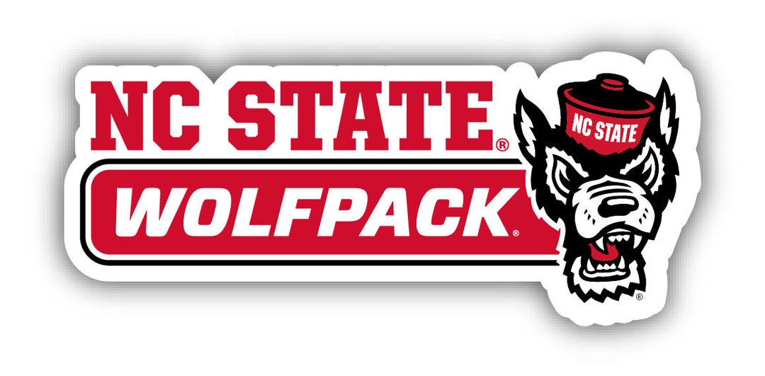 NC State Wolfpack 4 Inch Wide Colorful Vinyl Decal Sticker - Etsy