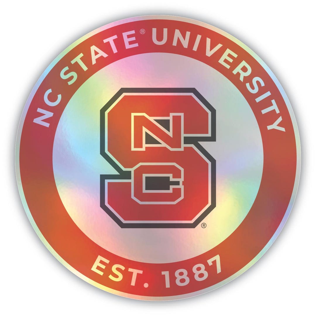 NC State Wolfpack Holographic Vinyl Decal Sticker Officially Licensed ...