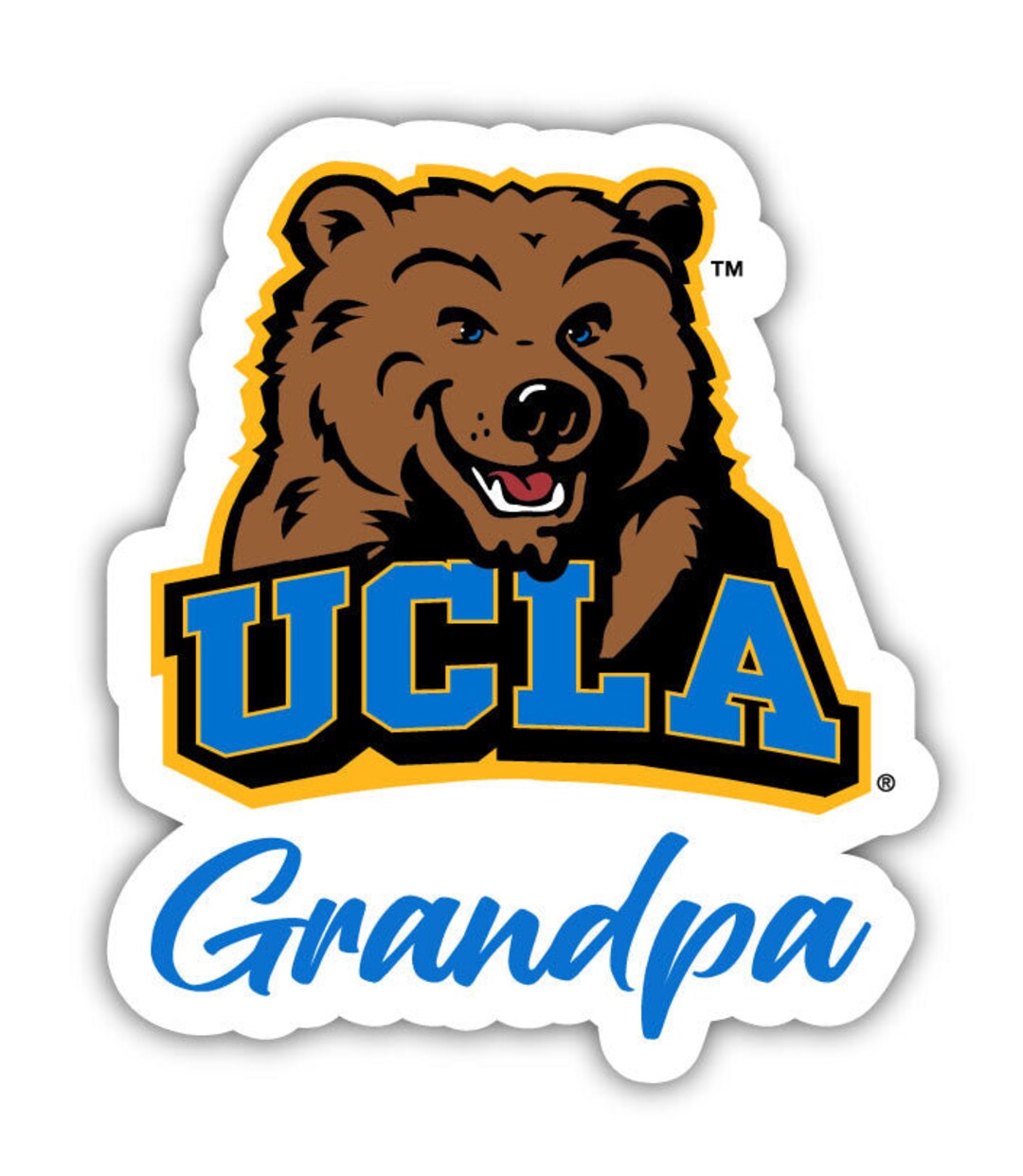 UCLA Bruins 4 Inch Proud Grandpa Sticker / Magnet Choice - Etsy