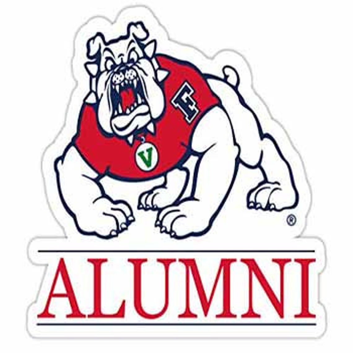 Fresno State Bulldogs 4 Inch State Shape Vinyl Decal Sticker - Etsy