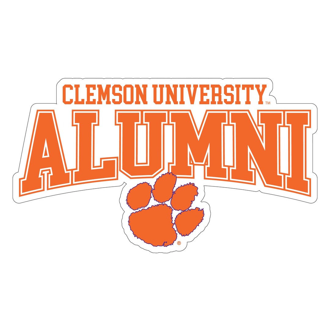 Clemson Tigers Laser Cut Alumni Vinyl Sticker/magnet - Officially ...