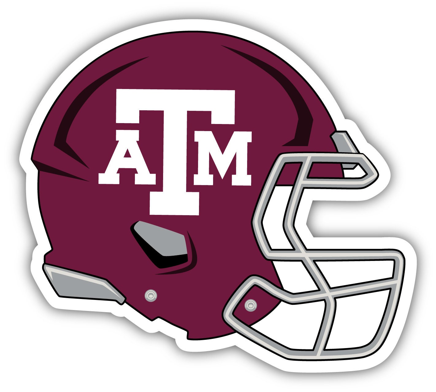 Texas A&M Aggies Set of 3 Stickers - 4 Inches Each - Etsy