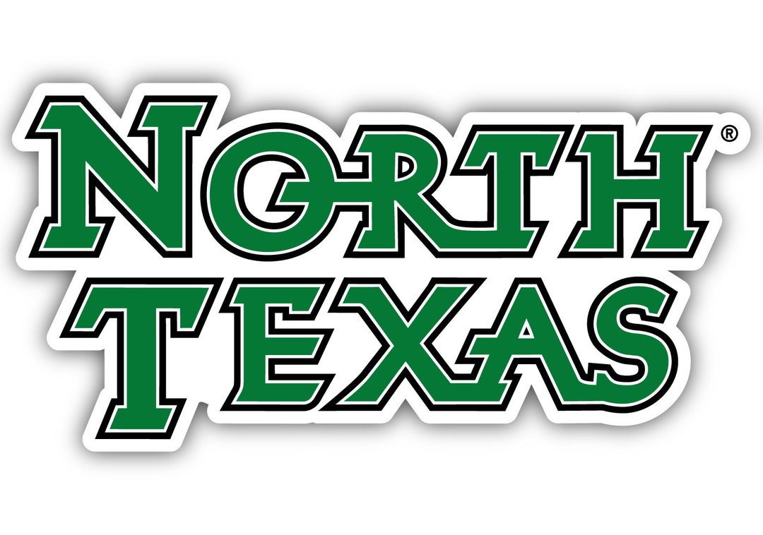 North Texas Officially Licensed Vinyl Sticker - Multiple Sizes ...