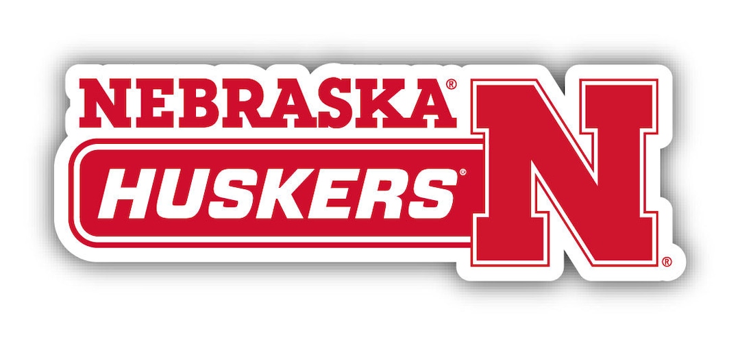 Nebraska Cornhuskers 4 Inch Wide Colorful Vinyl Decal Sticker - Etsy