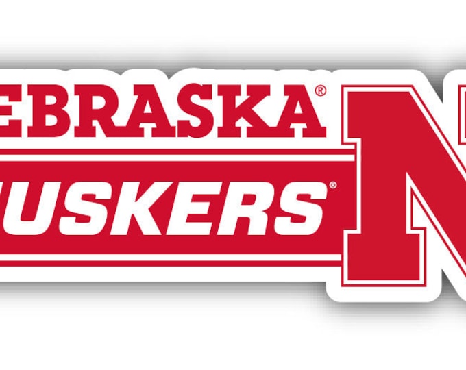 Nebraska Cornhuskers 4 Inch Wide Colorful Vinyl Decal Sticker - Etsy