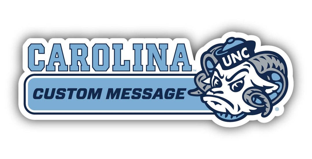 UNC Tar Heels 4-inch Wide Customizable Vinyl Decal Sticker - Etsy