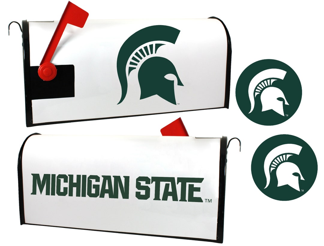Michigan State Spartans Magnetic Mailbox Cover & Sticker Set Officially ...