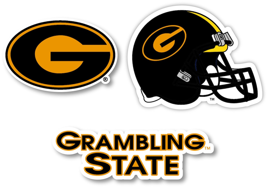 Grambling University Tigers Vinyl Decal Sticker 3 Pack 4-inch Each - Etsy