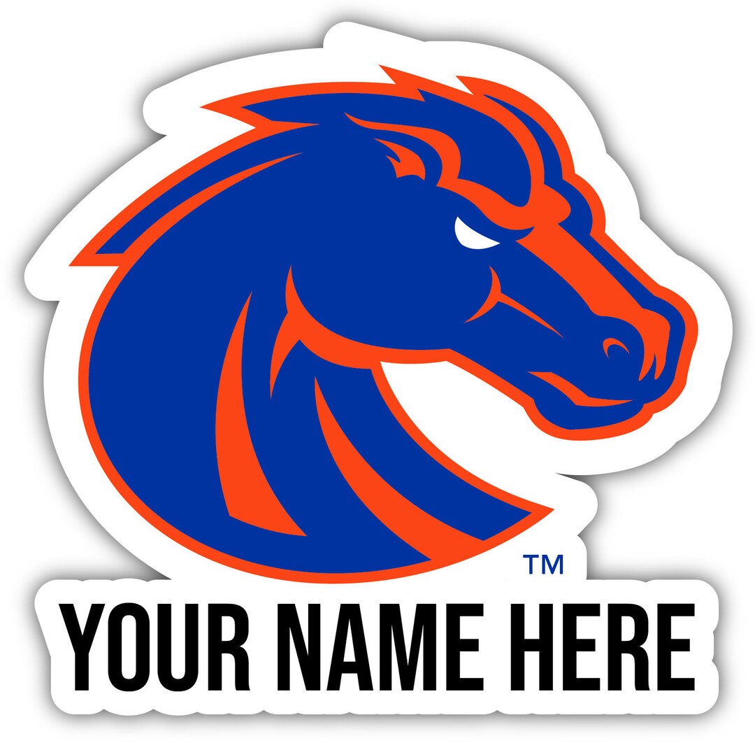 Personalized Customizable Boise State Broncos Vinyl Decal Sticker ...